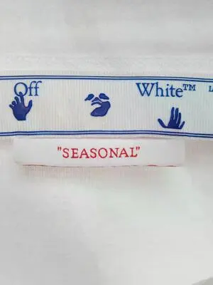 Off-White Logo Embroidered T-shirt - White