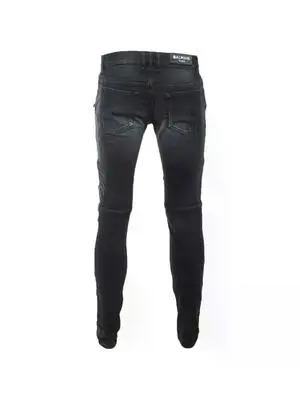 Balmain Distressed Ribbed Jeans