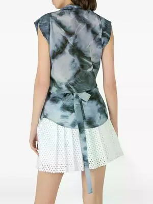IRO PARIS Tie-dye Wrap Top