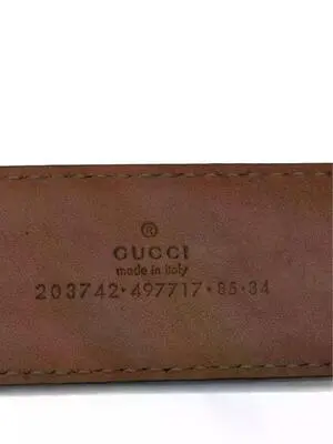 Gucci Leather Belt With -tone Hardware