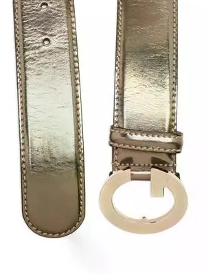 Gucci Leather Belt With -tone Hardware