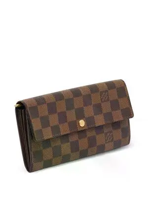 LOUIS VUITTON Sarah Damier Ebene Wallet - Brown