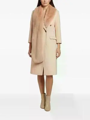 Elisabetta Franchi Logo Coats For Women