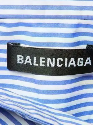 Balenciaga 2018 Double Pinstripe Oversized Shirt