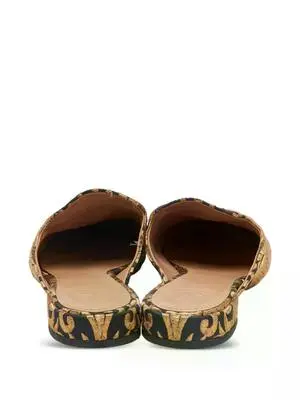 Tory Burch Brocade Flat Mules