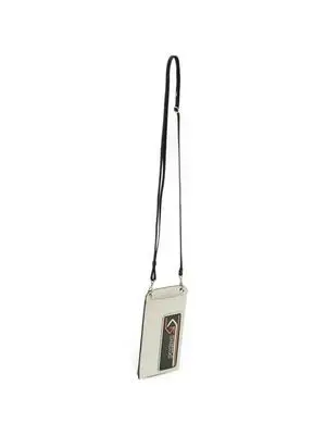 Prada Saffiano Logo Patch Phone Pouch