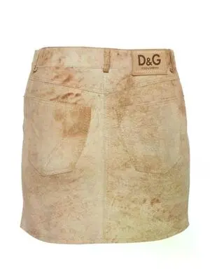 Dolce & Gabbana Suede Mini Skirt