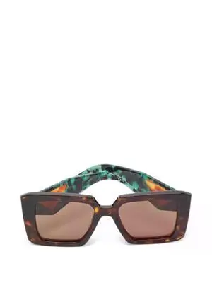 Prada Symbole Squared Sunglasses - Brown