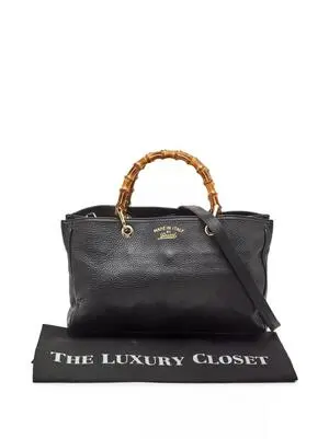 Gucci Bamboo Shopper Tote Bag - Black