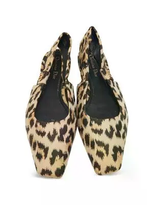 Dior J'adior Animal-print Slingback Pumps