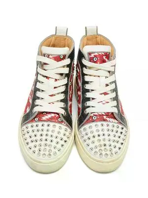 CHRISTIAN LOUBOUTIN Lace-up Spiked Sneakers