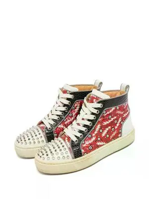CHRISTIAN LOUBOUTIN Lace-up Spiked Sneakers
