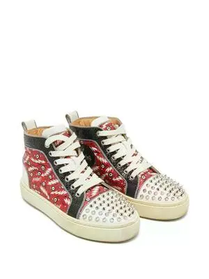 CHRISTIAN LOUBOUTIN Lace-up Spiked Sneakers