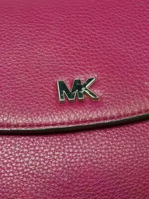 Michael Kors Mott Logo-plaque Crossbody Bag - Pink