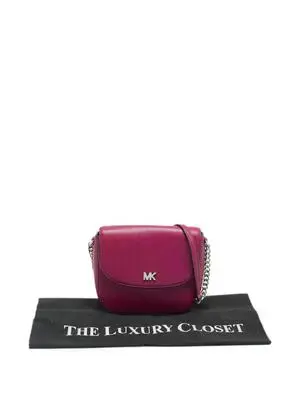 Michael Kors Mott Logo-plaque Crossbody Bag - Pink