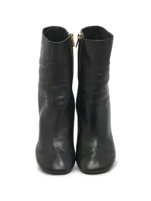 Fendi Calf Leather Ankle Boots - Black