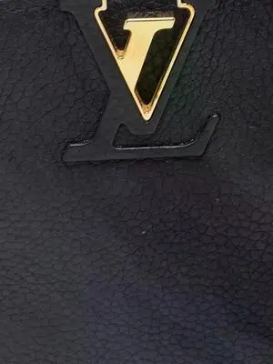 LOUIS VUITTON Mini Capucines Tote Bag - Black