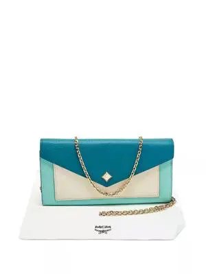 Mcm Colorblock Chain Wallet