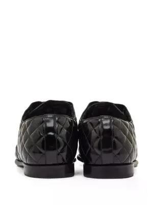 Dolce & Gabbana Quilted Leather Derby Shoes