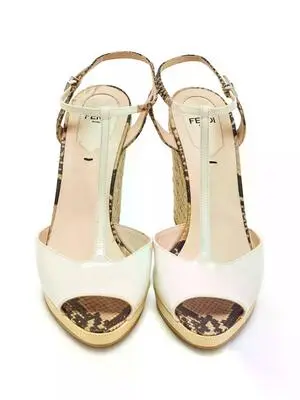 Fendi Elodie Wedge Sandals