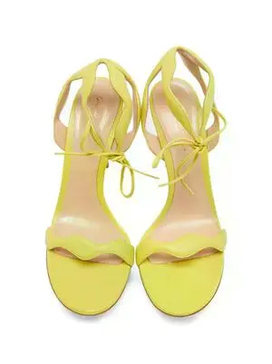 GIANVITO ROSSI Wavy Ankle Tie Sandals