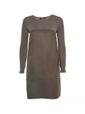 Loro Piana Long-sleeved Felt Mini Dress