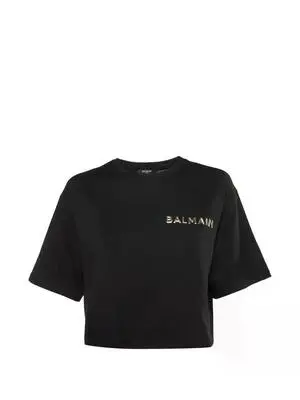 Balmain Logo Embossed T-shirt