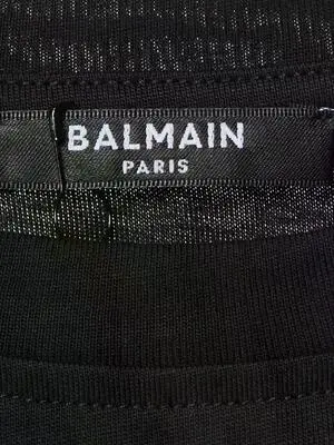 Balmain Logo Embossed T-shirt