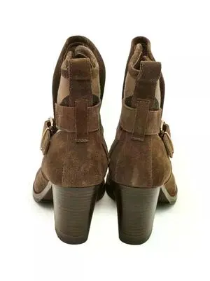 Burberry Larina Buckled Ankle Boots