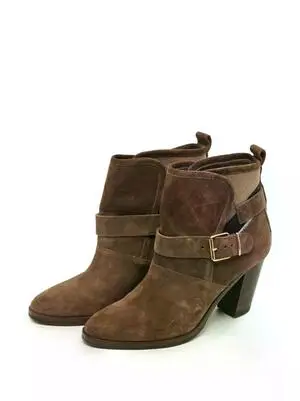 Burberry Larina Buckled Ankle Boots
