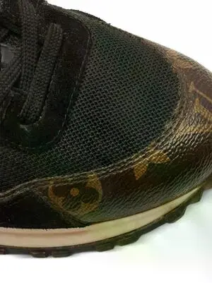 LOUIS VUITTON Run Away Monogram Sneakers - Black