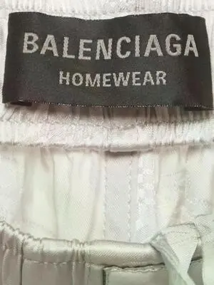 Balenciaga Monogram-pattern Pajamas Pants
