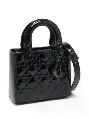 Dior Lady Cannage Tote Bag - Black