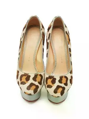 CHARLOTTE OLYMPIA Dolly Leopard-print Pumps