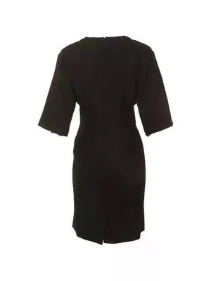 Dior V-neck Crepe Mini Dress