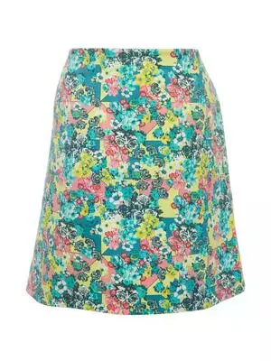 Versace Floral Print Mini Skirt