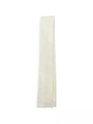 Balenciaga Fringed Scarf - White