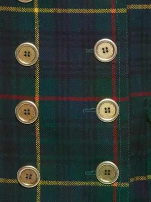 Dolce & Gabbana Check Double-breasted Wool Coat