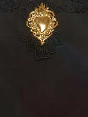 Dolce & Gabbana Sacred Heart Embellished Top