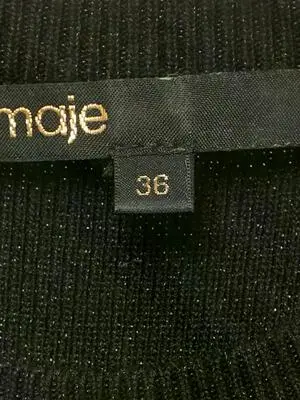 Maje Rib-knit Open-waist Mini Dress
