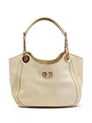 Ferragamo Gold Tone Totes