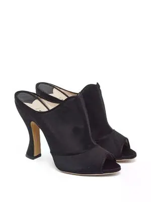 Miu Miu Satin Open-toe Mules