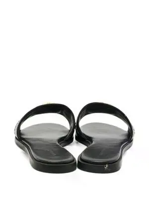 Tory Burch Everly Logo-plaque Sandals - Black