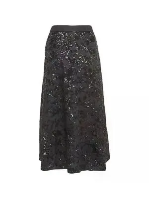 Max Mara A-line Sequin-embellished Midi Skirt