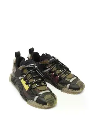 Dolce & Gabbana Camouflage Print Lace-up Sneakers
