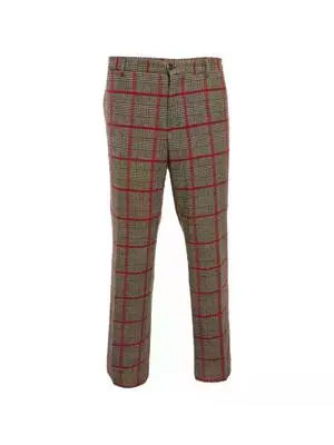 Etro Glen Plaid Straight-fit Trousers
