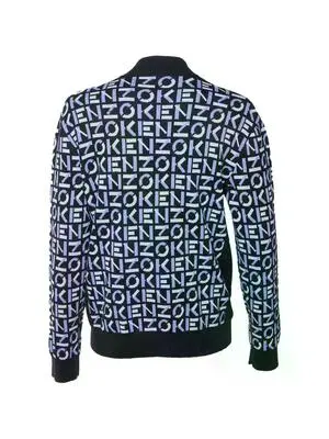 Kenzo Logo Jacquard Zip-up Jacket