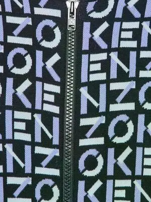 Kenzo Logo Jacquard Zip-up Jacket