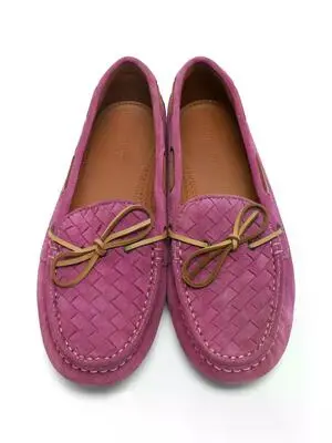 Bottega Veneta Intrecciato Suede Loafers