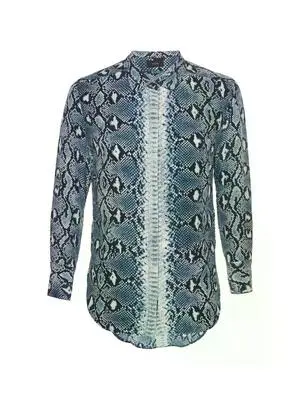 JOSEPH Lydie Python-print Silk Shirt